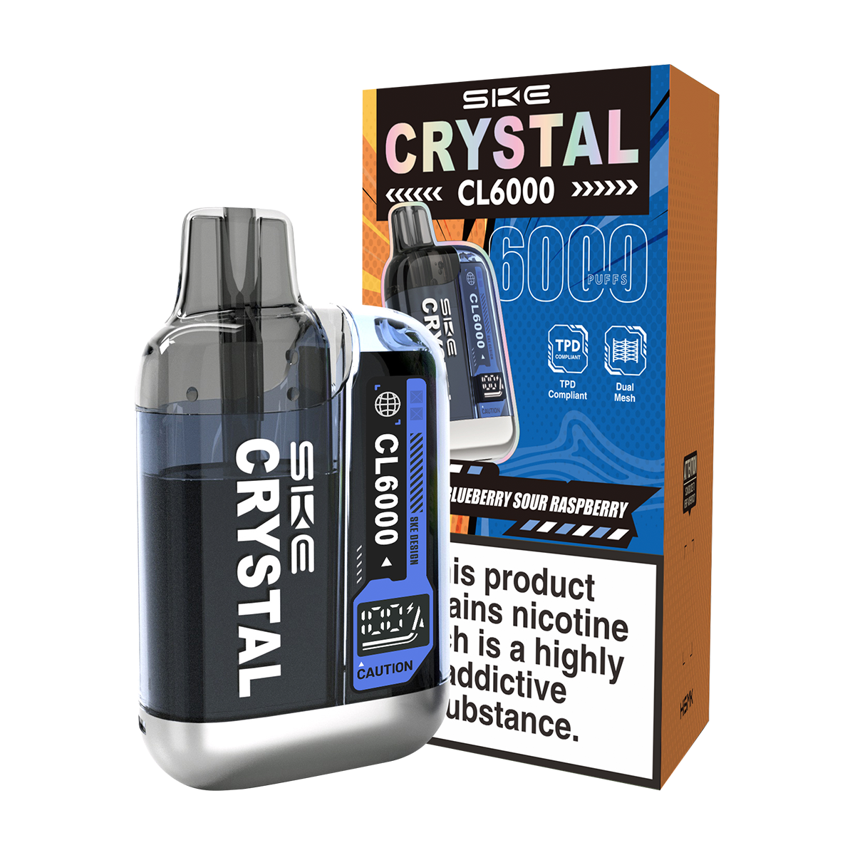 SKE Crystal CL6000 Big Puff Vape | 3 Big Puffs for £30 – Aquavape