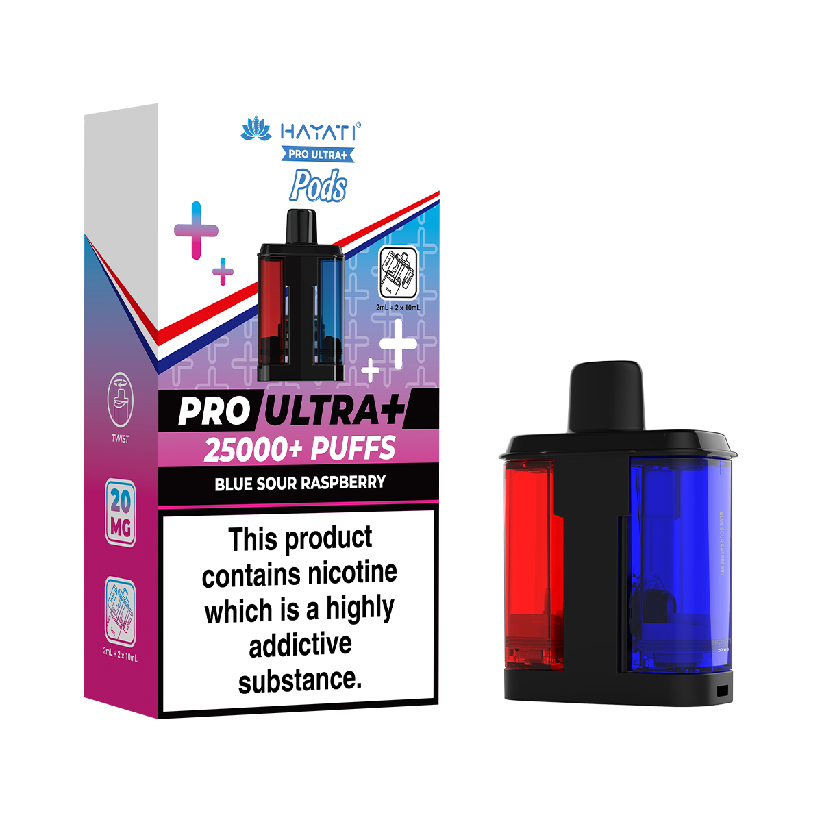 Blue Sour Raspberry Hayati Pro Ultra Plus Refill Pack – Aquavape