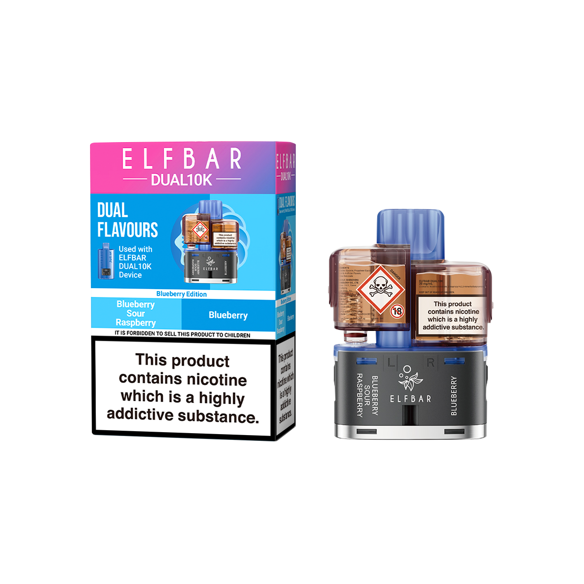 Blueberry Edition Elfbar Dual 10k Refill Pack – Aquavape
