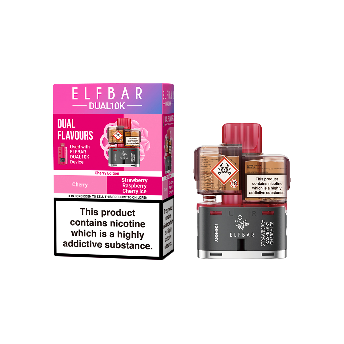 Cherry Edition Elfbar Dual 10k Refill Pack – Aquavape