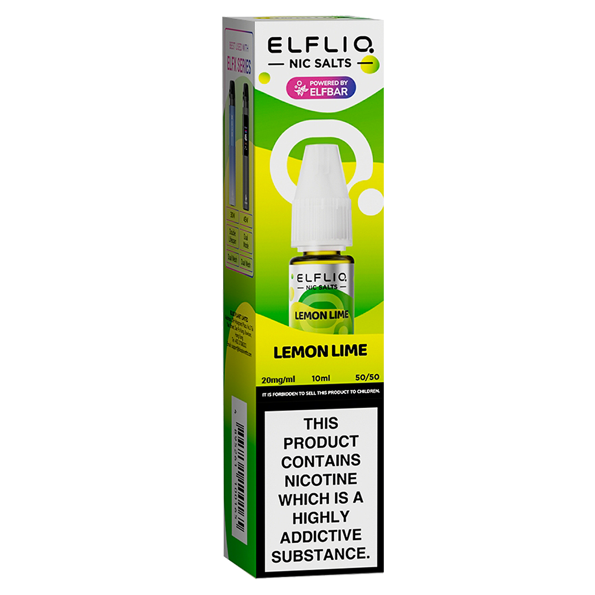Lemon Lime Elfliq Nic Salt by Elf Bar - 10ml | UK Vaping – Aquavape