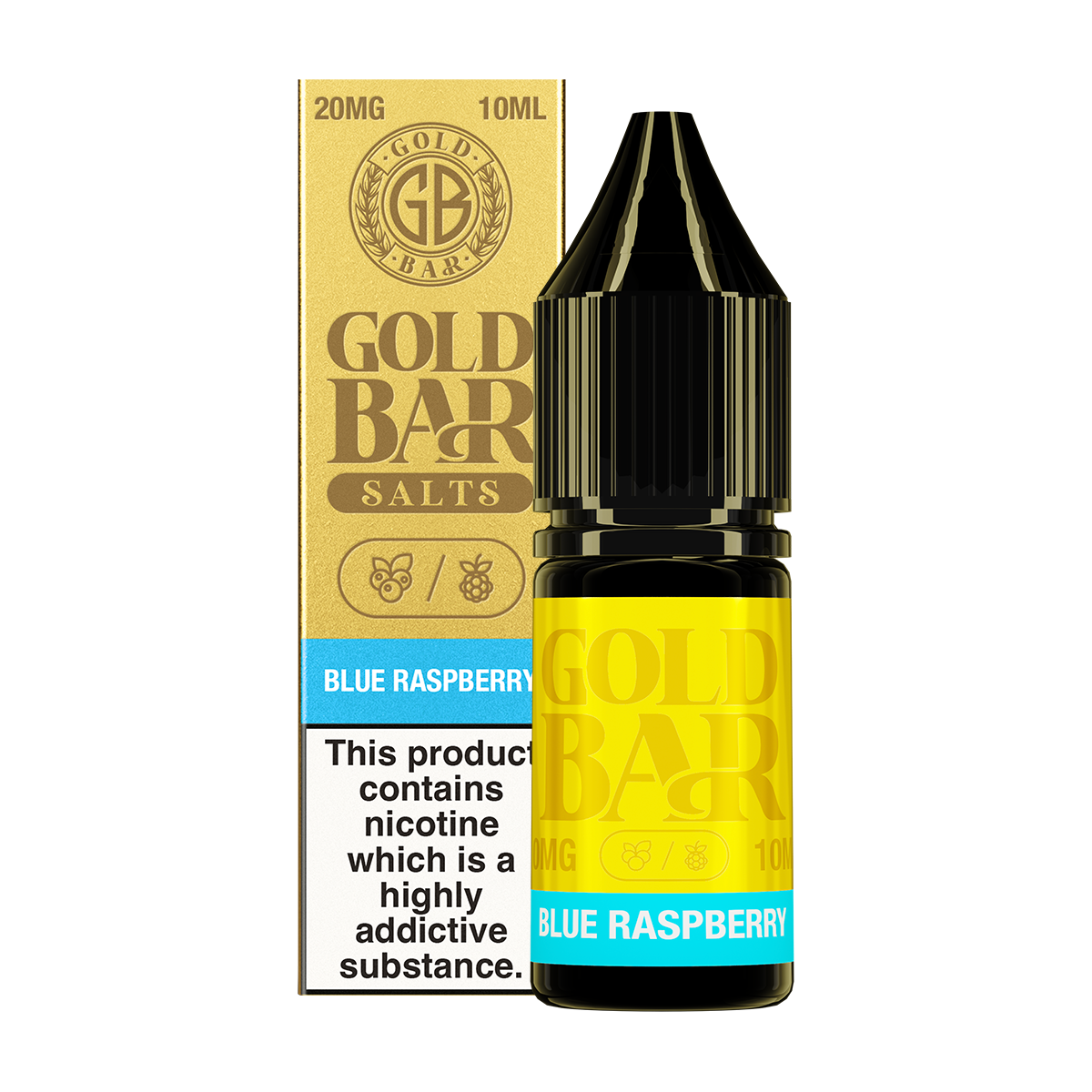 Blue Raspberry Nic Salt by Gold Bar 10ml – Aquavape
