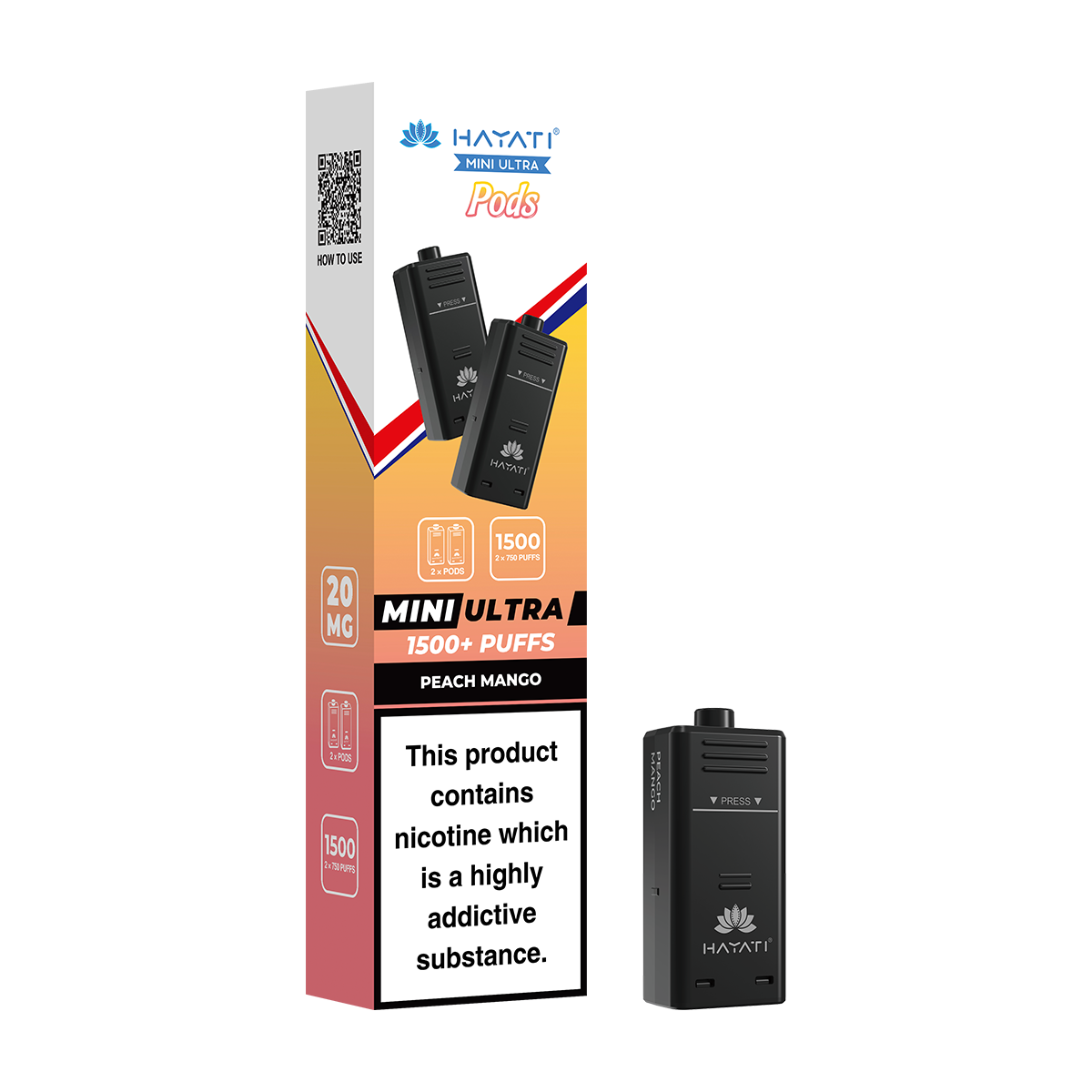 Peach Mango Hayati Mini Ultra Refill Pack – Aquavape