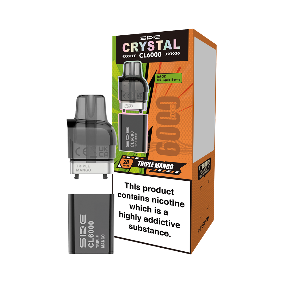 Triple Mango SKE Crystal CL6000 Pods – Aquavape