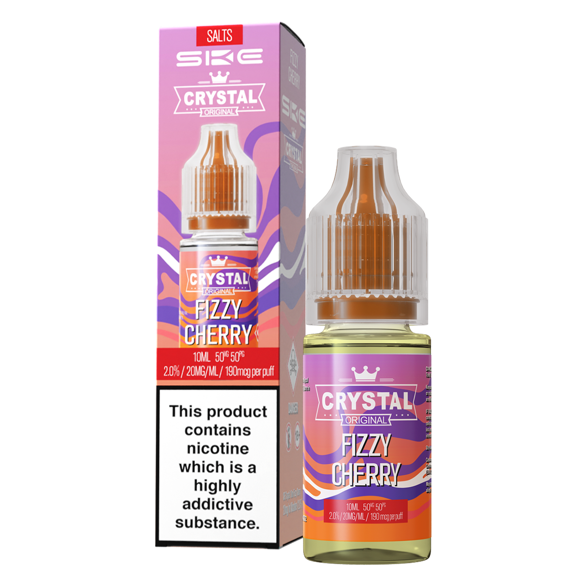 Fizzy Cherry Nic Salt by SKE Crystal 10ml | UK Vaping – Aquavape