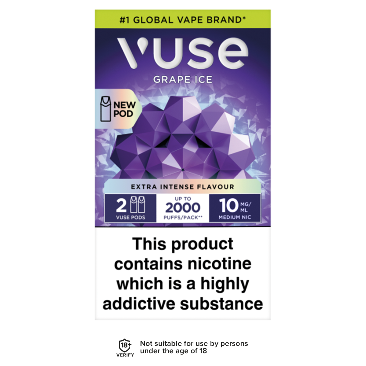 Grape Ice Vuse Pro Pods | 3 Pods For £15 – Aquavape