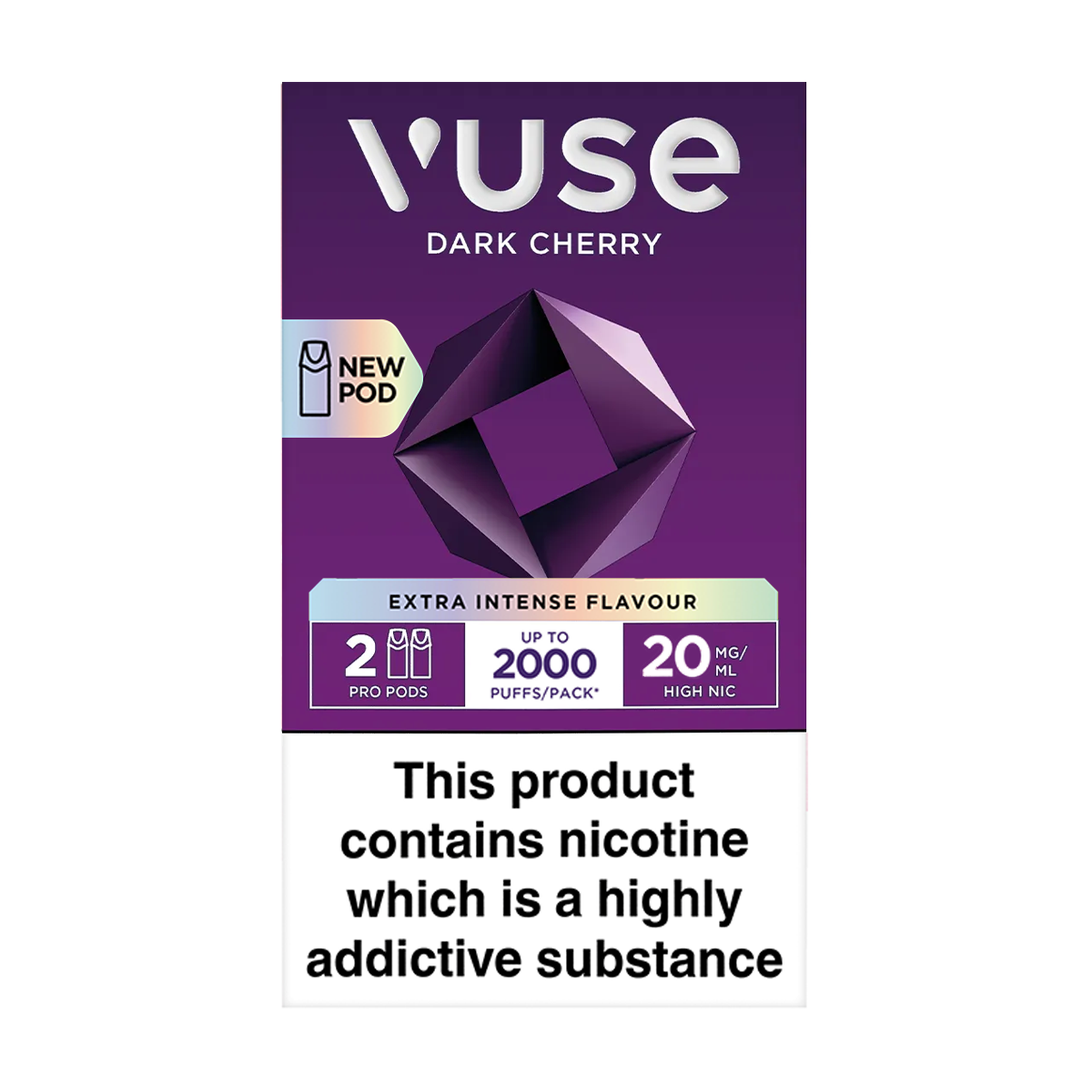 Dark Cherry Vuse Pro Pods | 3 Pods For £15 – Aquavape